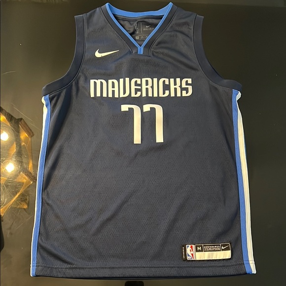 Nike | Shirts & Tops | Nike Mavericks Blue Basketball Jersey | Poshmark